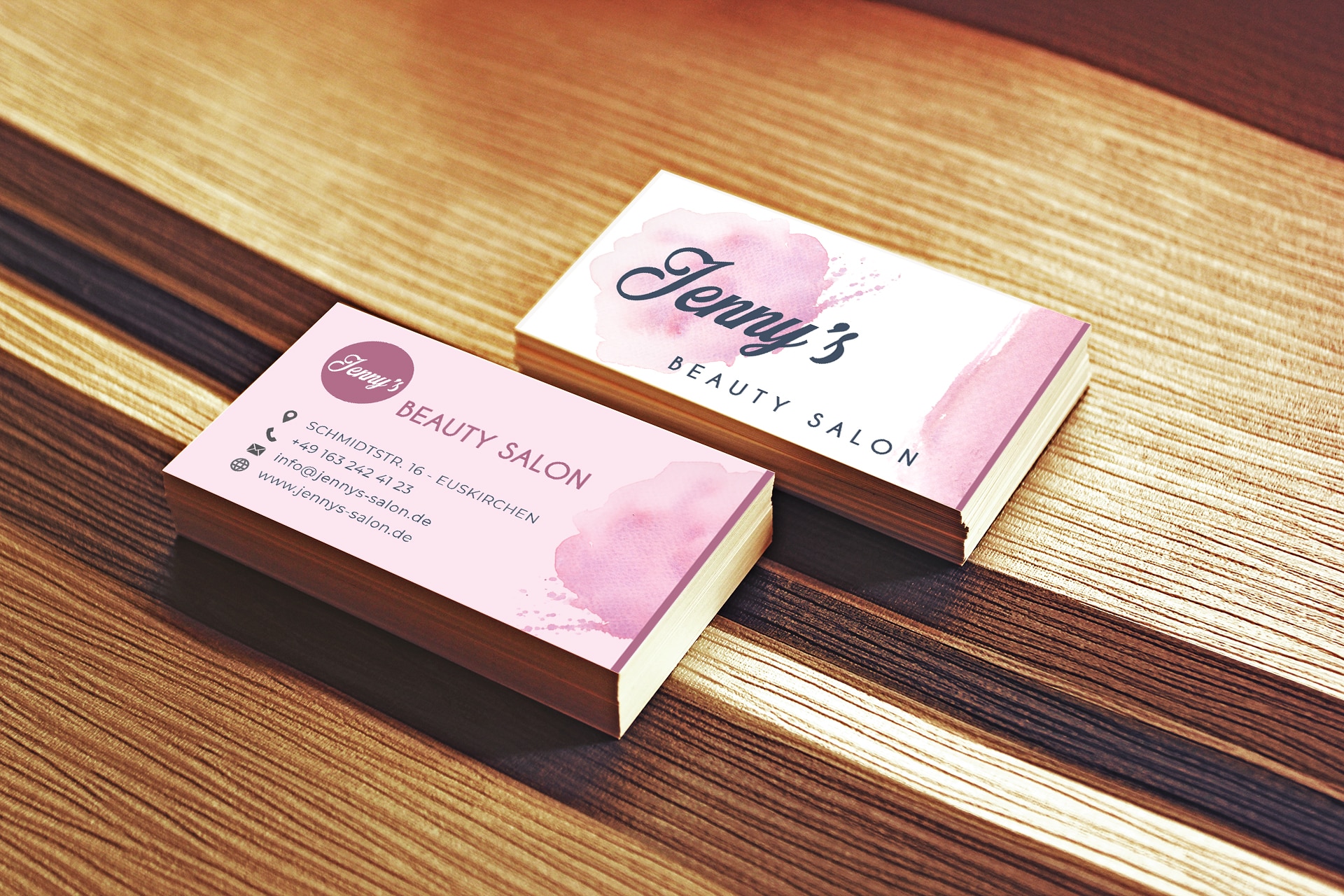 Corporate Design Jenny's Salon - Webglow.de